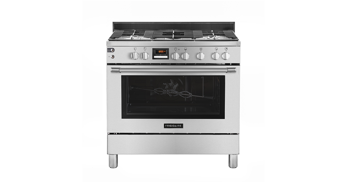 90 cm Stainless Steel Gas Cooker - FNGN90JGBS | Frigidaire Arabia