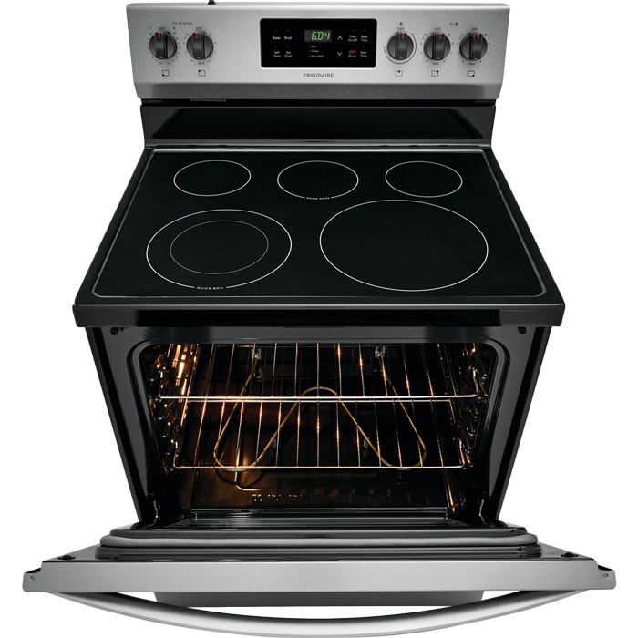 76cm Freestanding Cooker w/Electric Oven & Ceramic Hob - SCRE3054AS