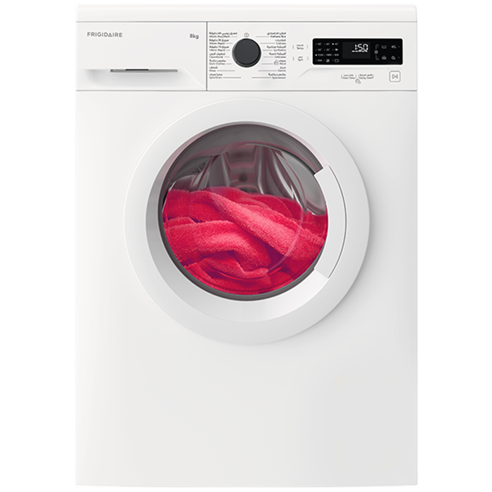 8kg front load washing machine 1200 rpm with 15 programs - White - A ...